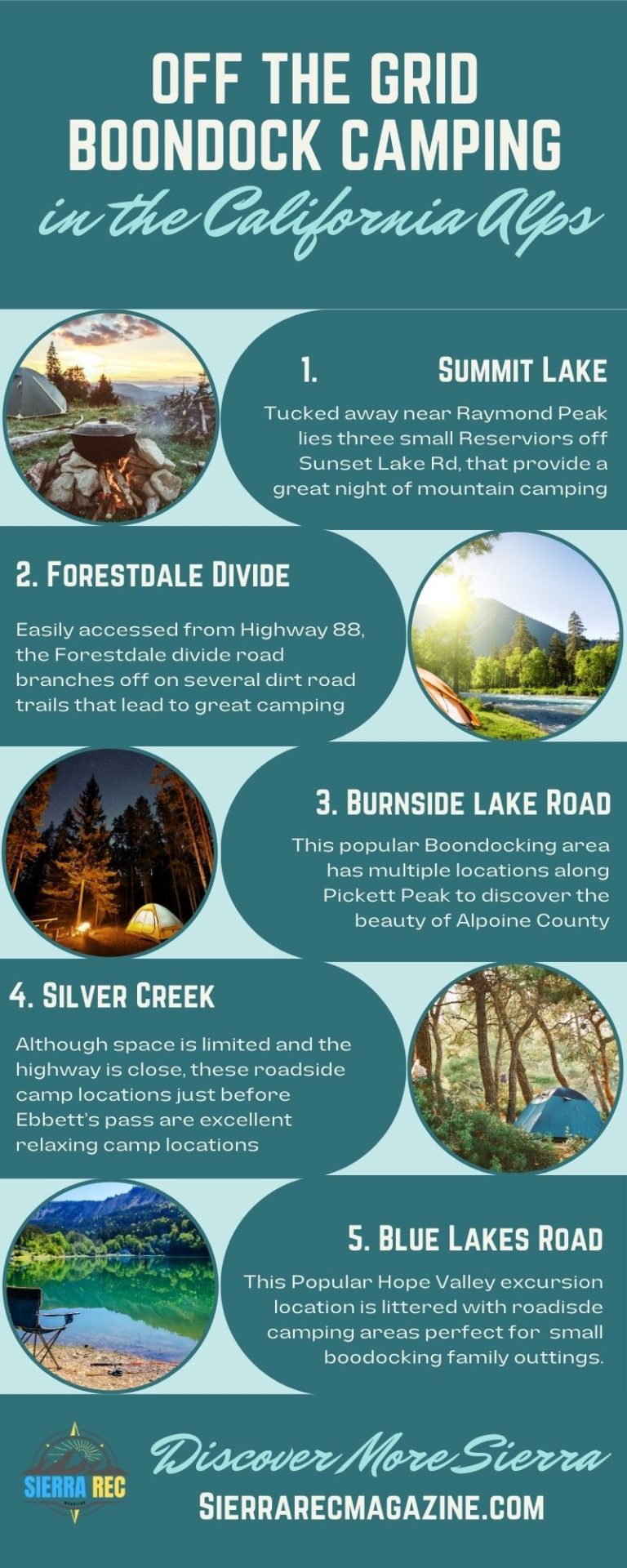 Escape to the California Alps: Top 5 Boondocking Locations