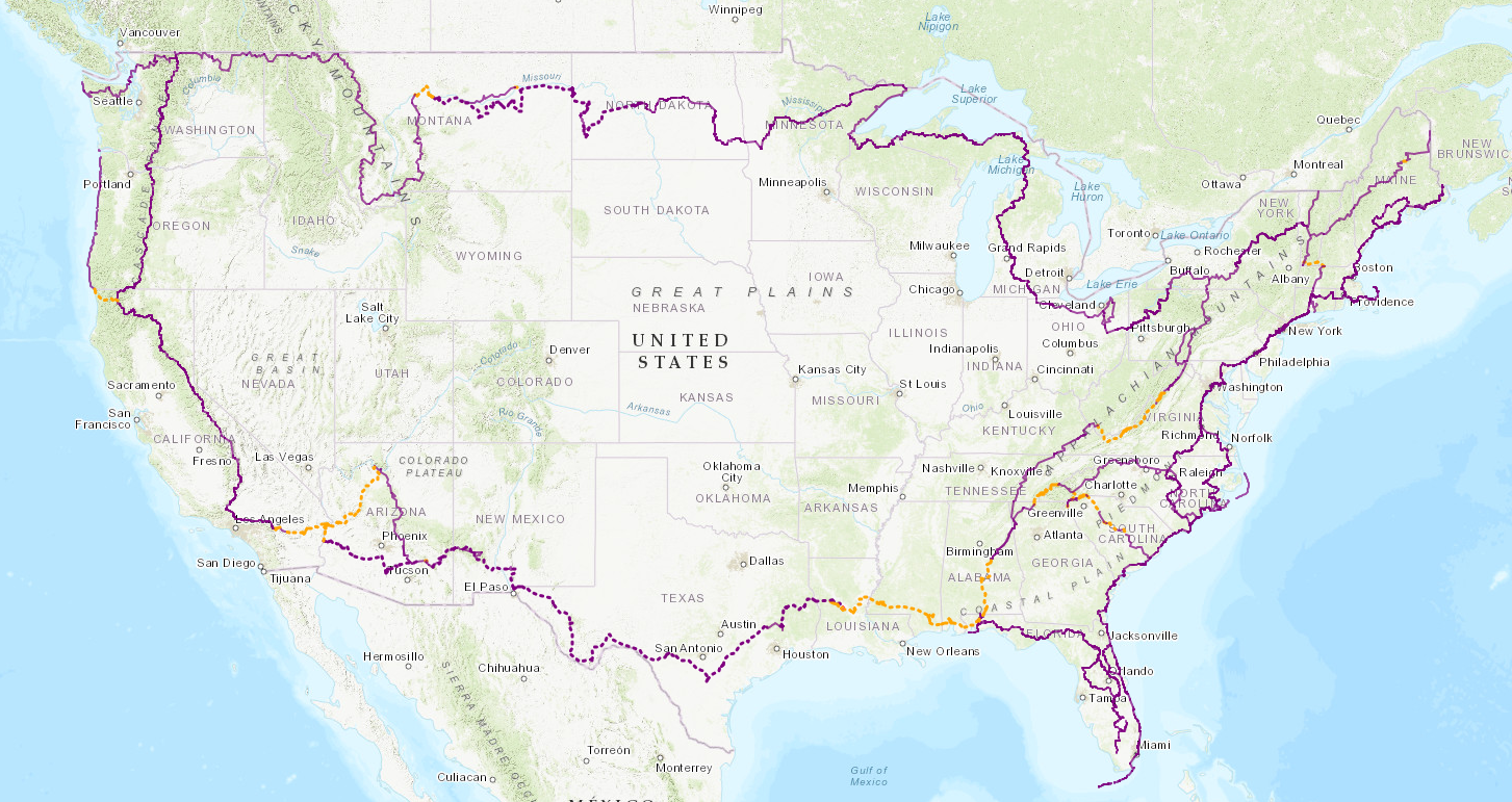 American Perimeter Trail First Interactive Map